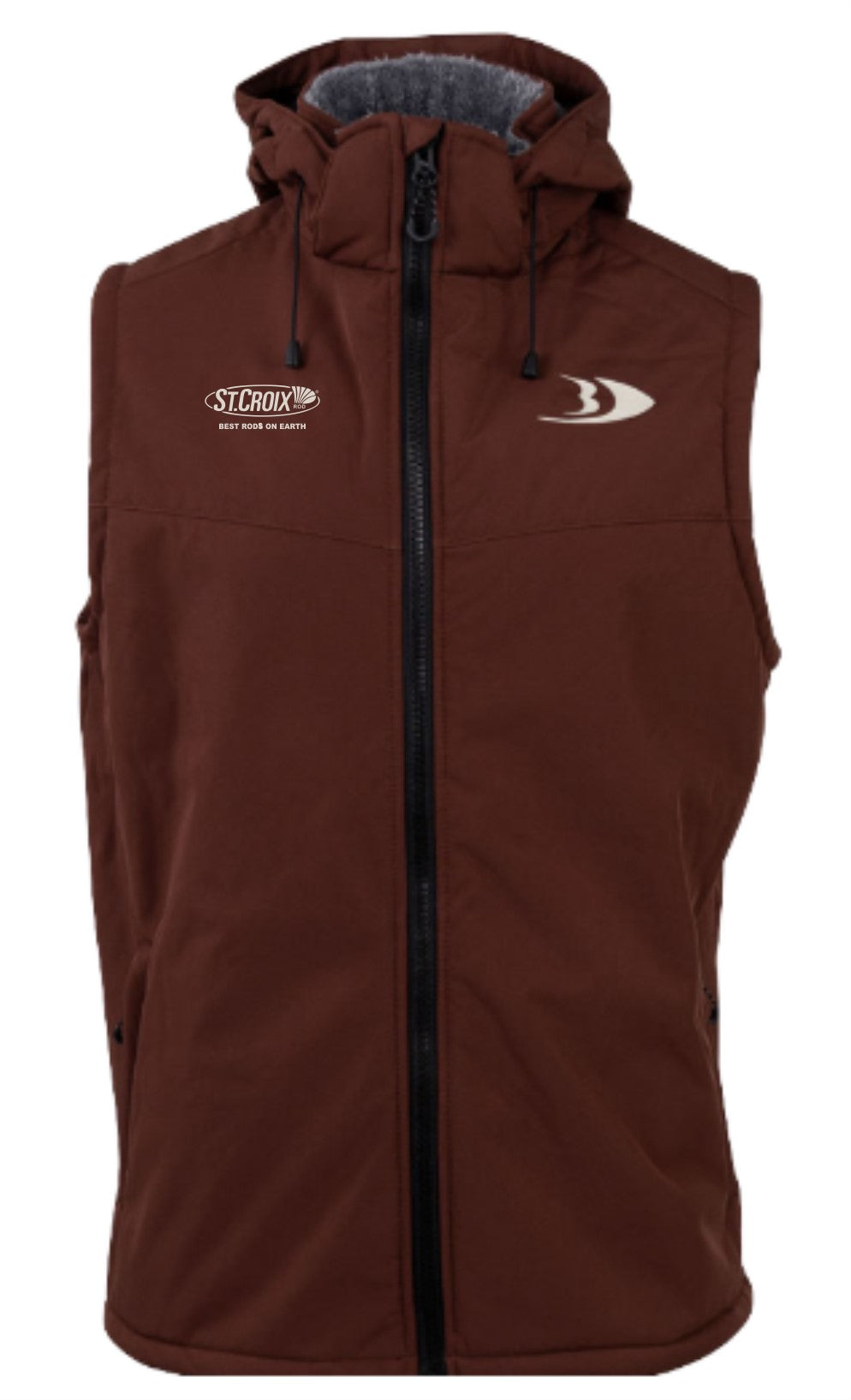 BLACKFISH SOFT SHELL GALE VEST - BROWN