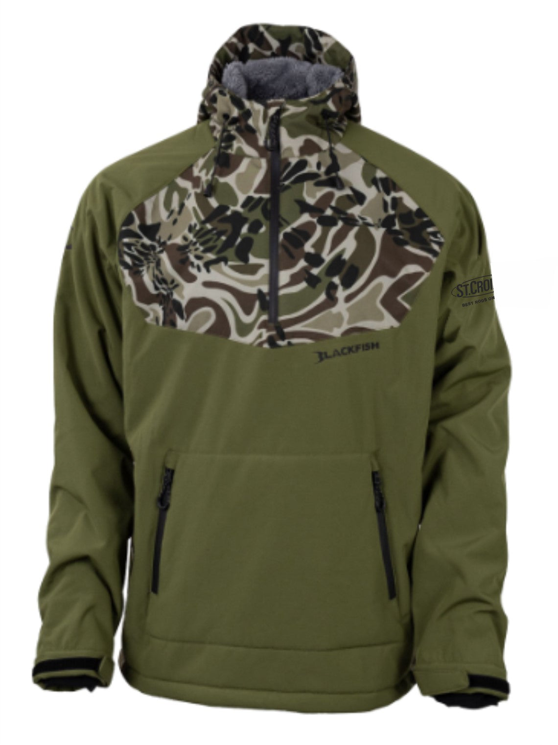 BLACKFISH SOFT SHEEL GALE PULLOVER - GREEN