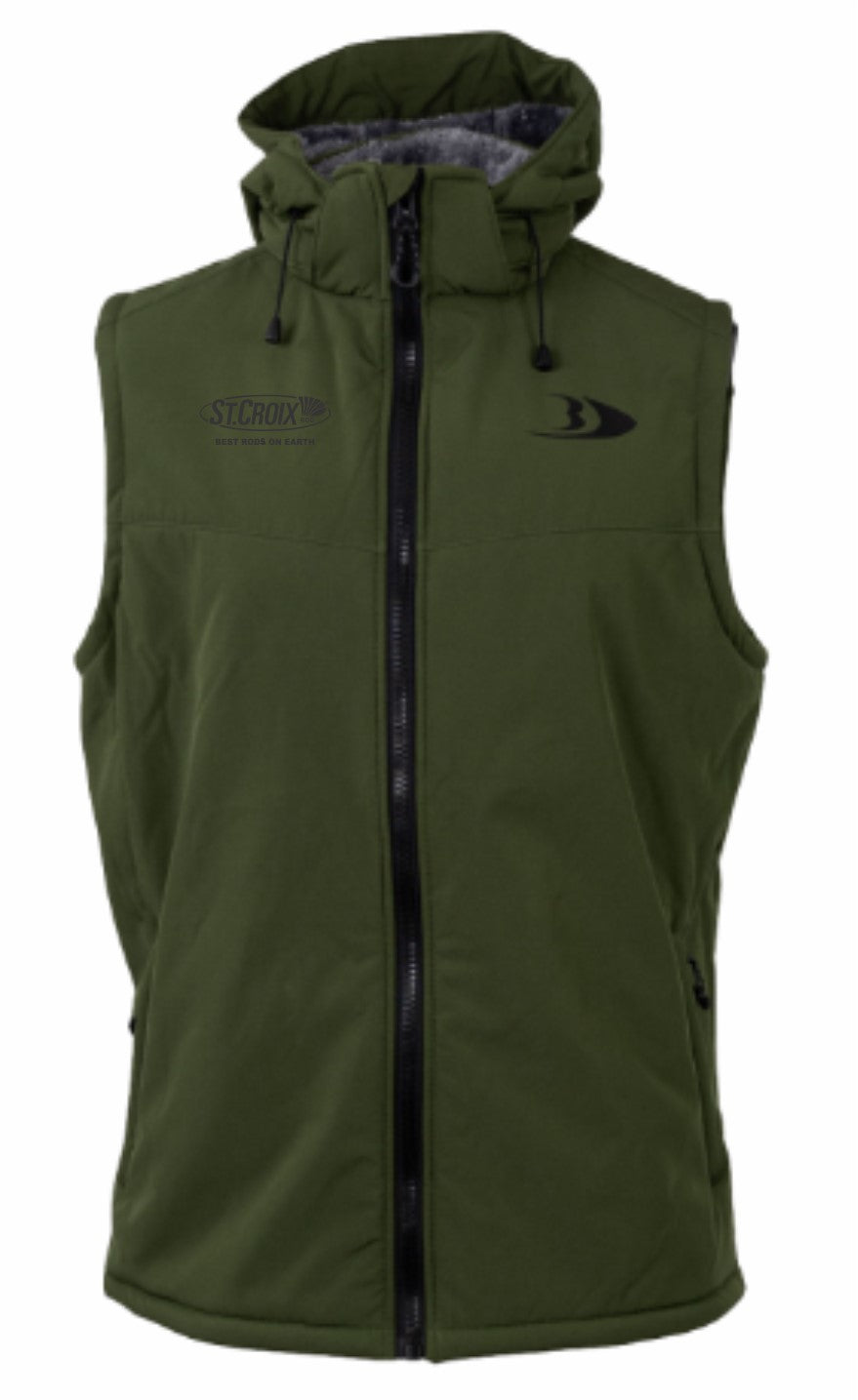 BLACKFISH SOFT SHELL GALE VEST - GREEN